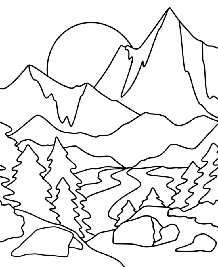 30+ dibujos de Paisajes para colorear - Colorear24.com